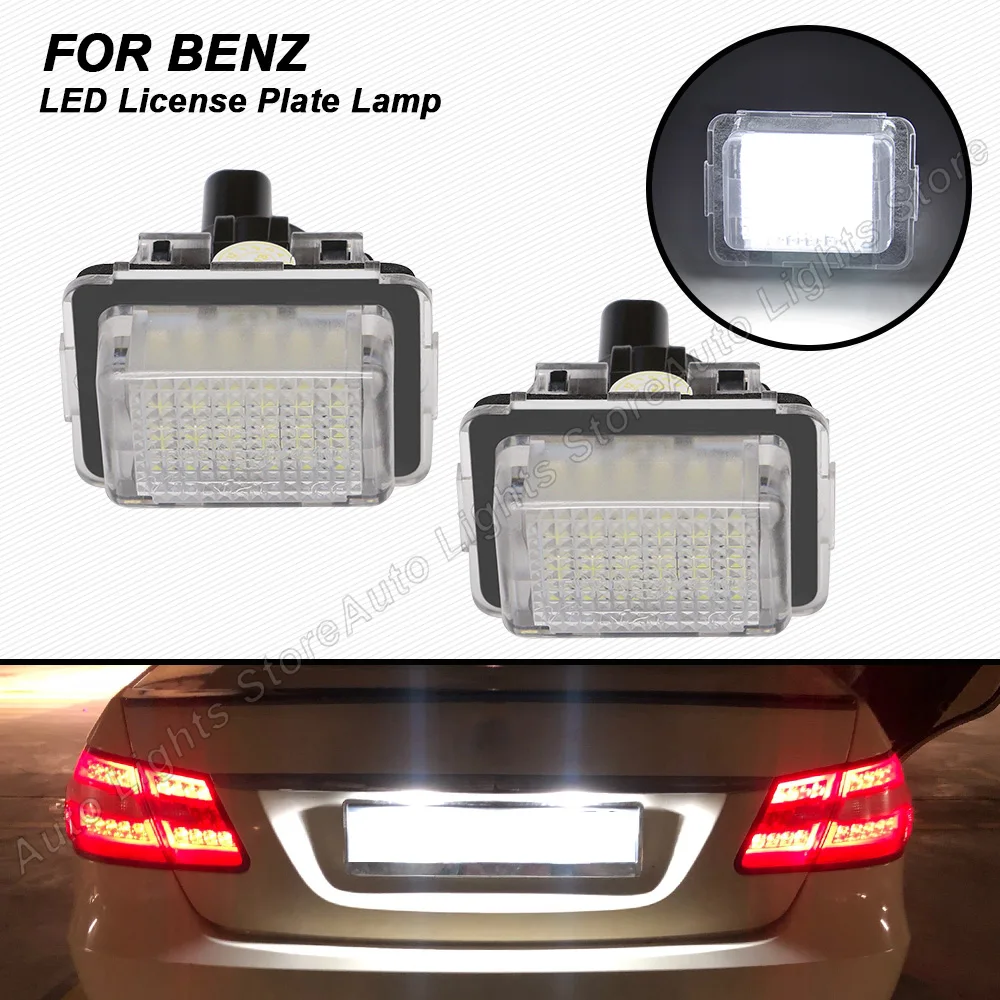 2PCS 12V Number Plate Light For Benz C-Class W205 C204 W204 S204 W221 ...