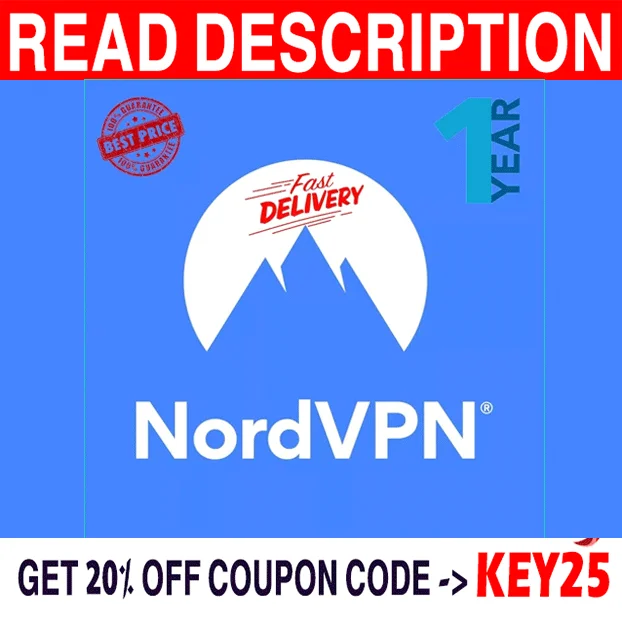 {nord Vpn Premium Account 1 Year buy 1 Get 1 Free (read-description ...
