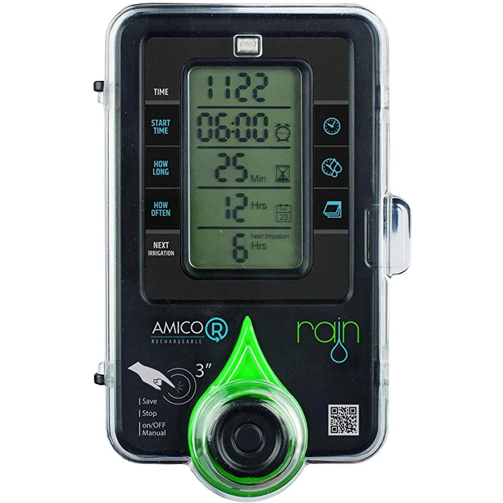Faucet programmer with rechargeable battery Rain Amico R1|Garden Water ...