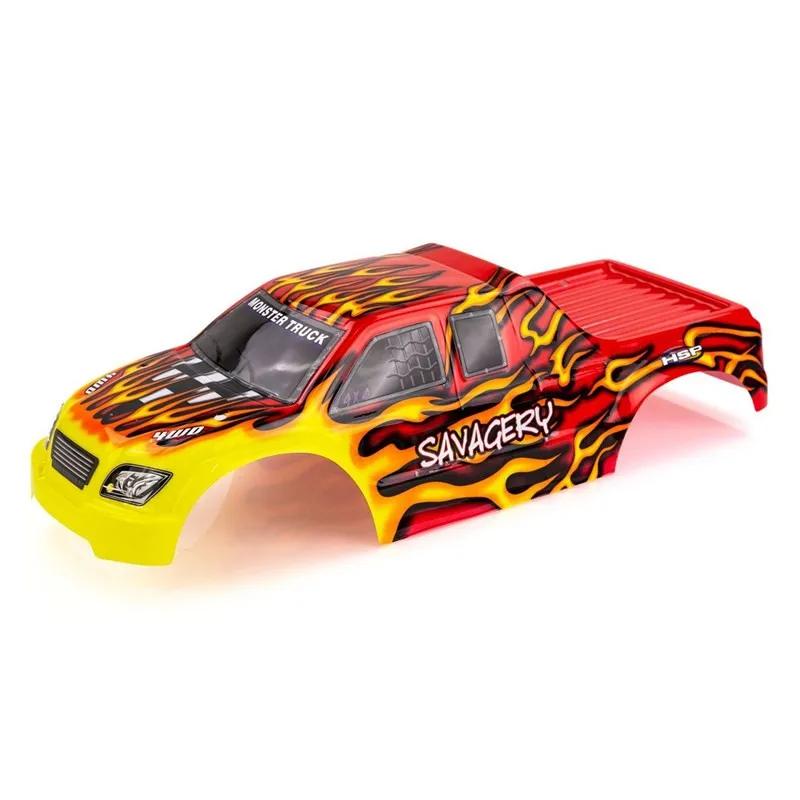Hsp 1/10 Savagery 94188 Rc Truck Painted Red Body Shell 88003 88024 ...