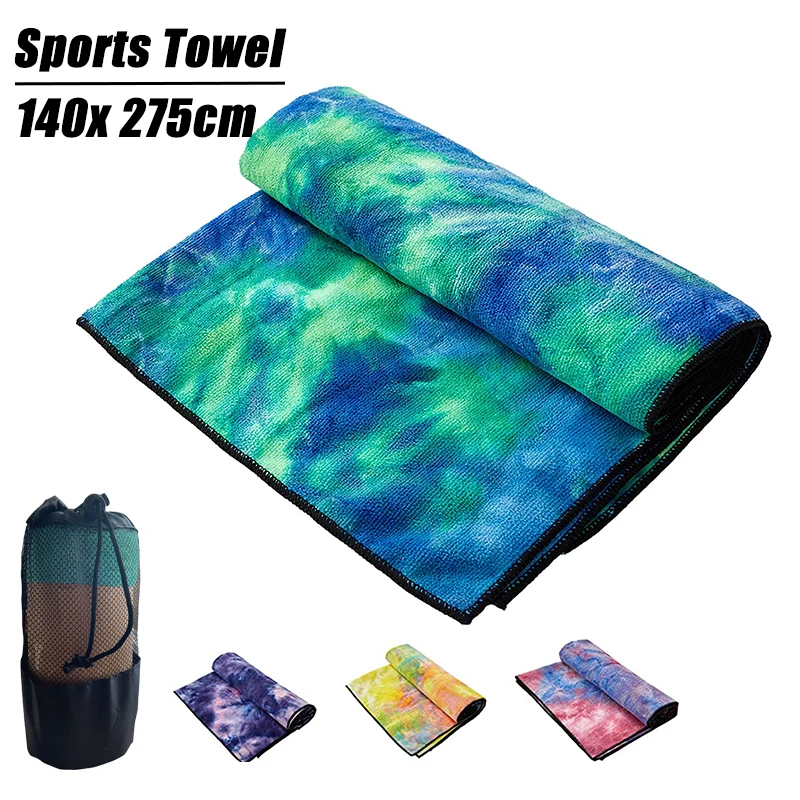 Toalla de Fitness antideslizante de microfibra estampada, 140x75cm ...