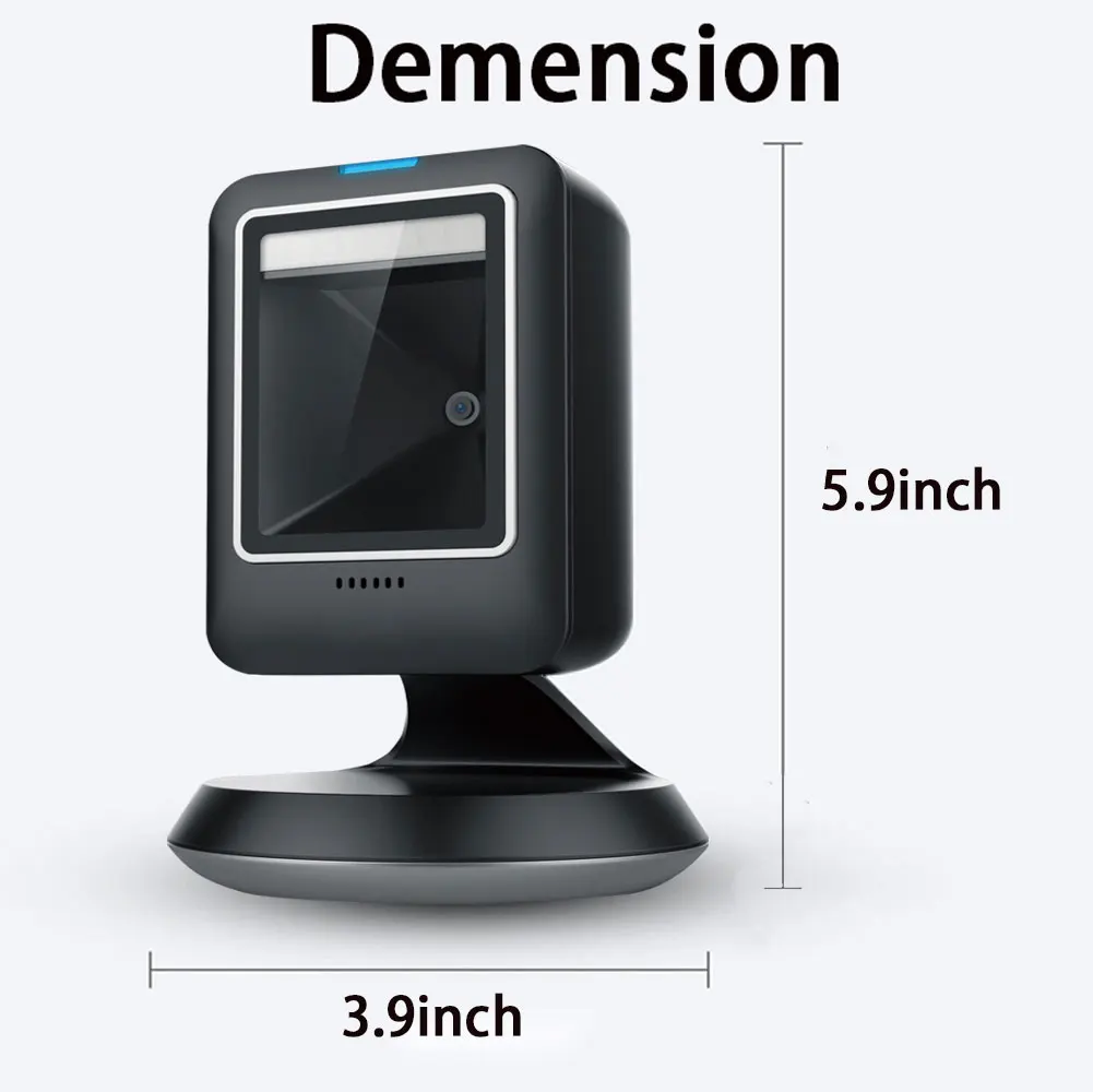 Barcode scanner 2D all-round desktop automatic sensing data matrix ...
