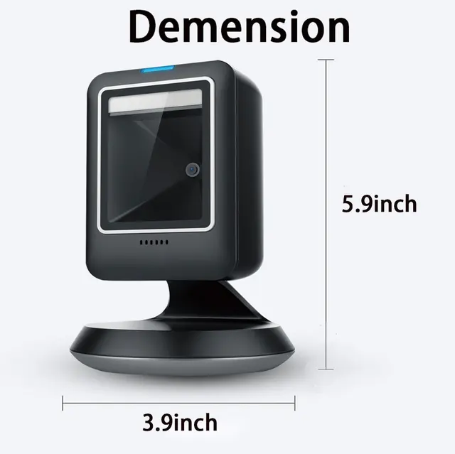 Barcode scanner 2D all-round desktop automatic sensing data matrix ...