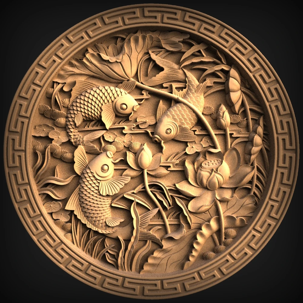 Fish 3D Model -Rechence Stl Modell A Cnc Útválasztó Aspire Artcam ...