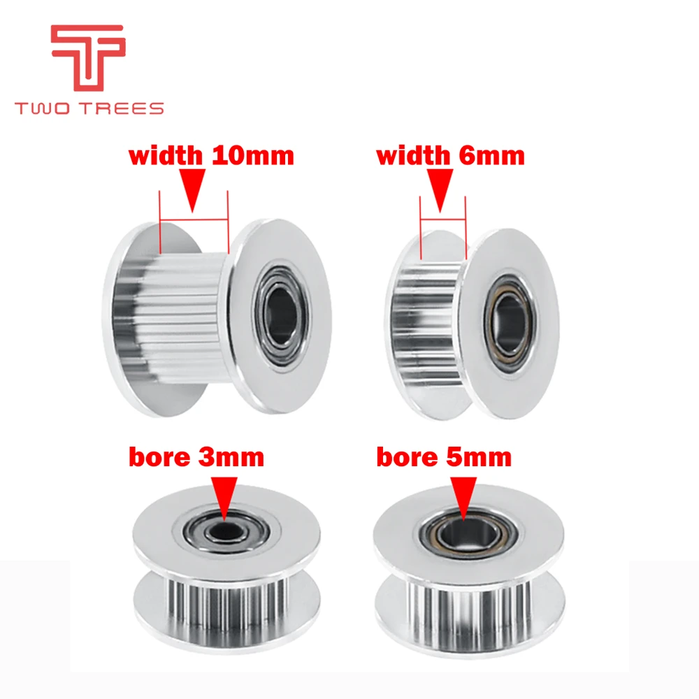 Gt2 Type Passive Synchronous Wheel 16/20 Tooth Teeth Aluminum Timing ...
