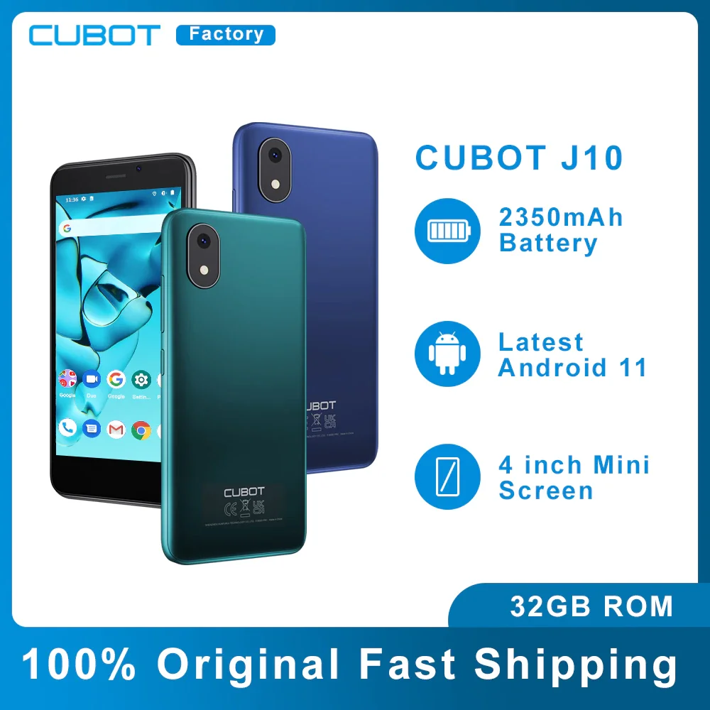Cubot J10 3g Smartphone 4 Inch Mini Screen 2350mah 5mp Rear Camera ...