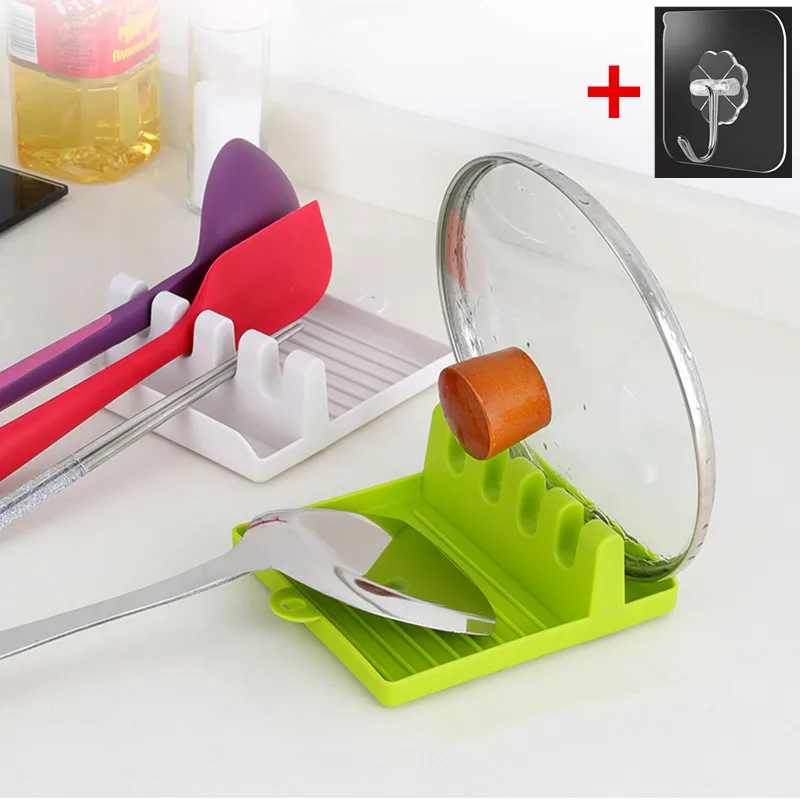 Plastic Spoon Rest Kitchen Organizer For Fork Spatula Rack Spoon Holder ...