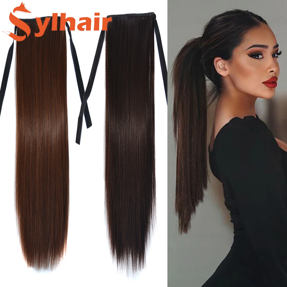 SEELAUGH-Synthetic-32-Inch-Hair-Fiber-Heat-Resistant-Straight-Hair-With ...